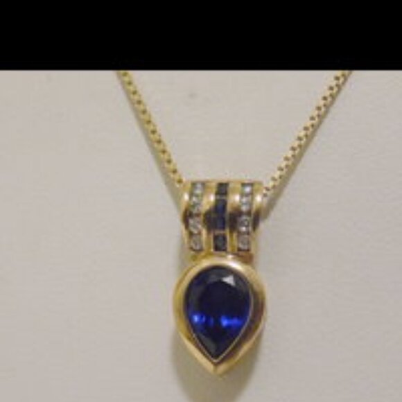 Technibond | Jewelry | Technibond Vingatge Lab Created Blue Sapphire ...